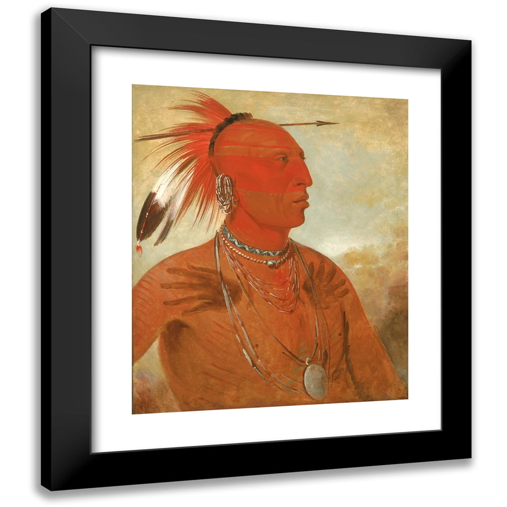 George Catlin 15x18 Black Modern Framed Museum Art Print Titled - La ...