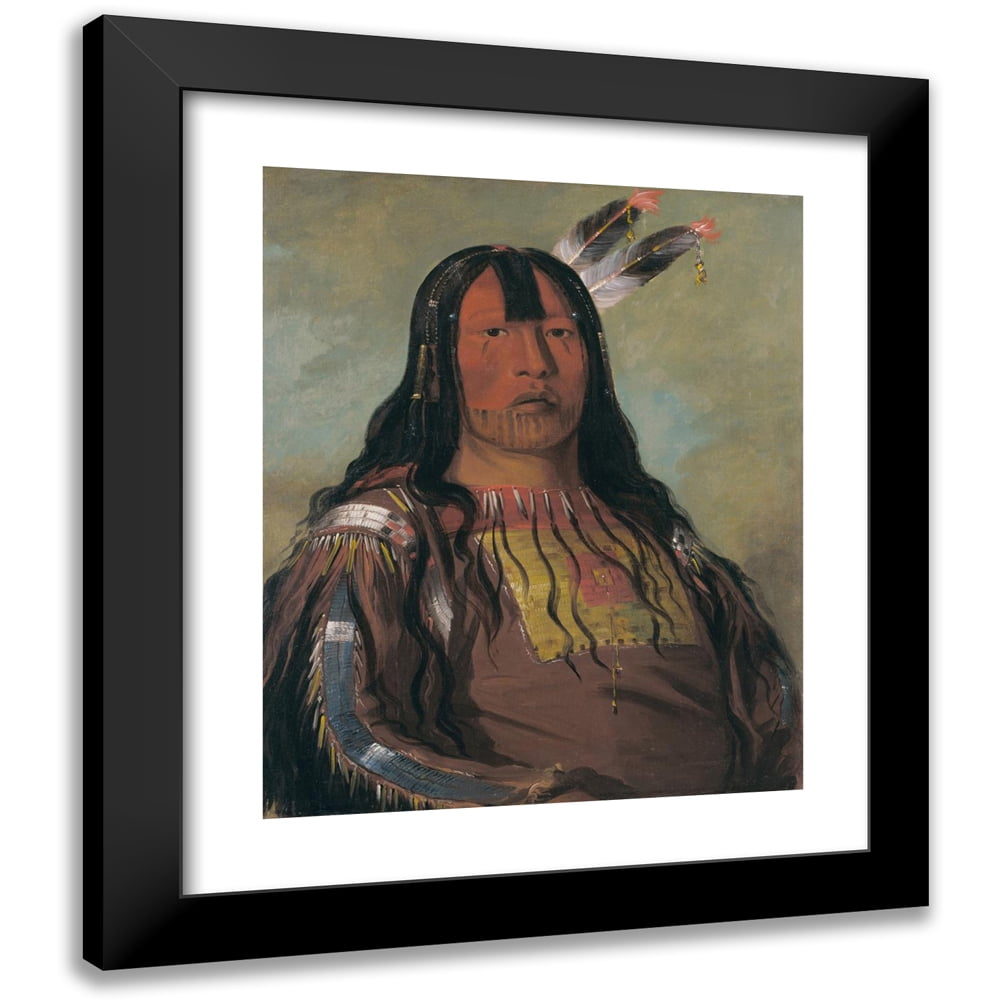 George Catlin 15x18 Black Modern Framed Museum Art Print Titled - Mix ...