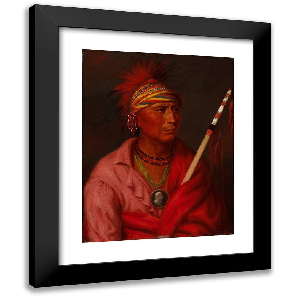 George Catlin 15x18 Black Modern Framed Museum Art Print Titled - No ...