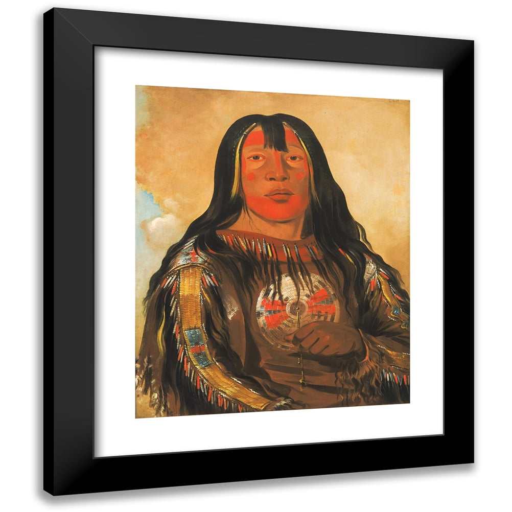 George Catlin 15x18 Black Modern Framed Museum Art Print Titled - Peh ...