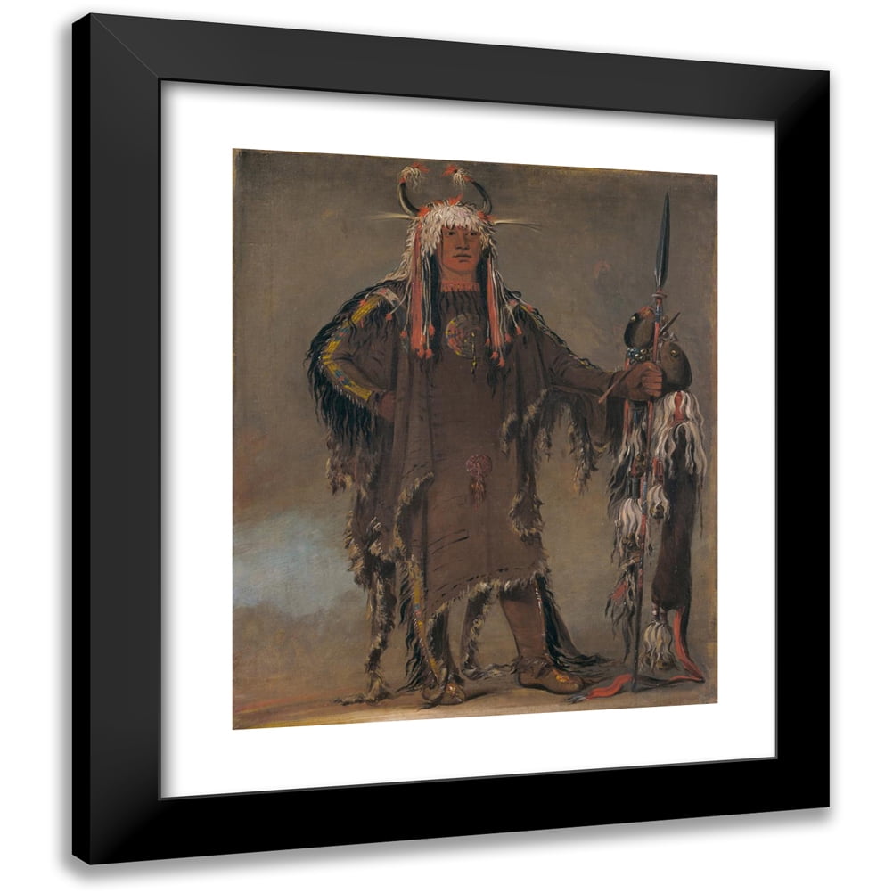 George Catlin 20x24 Black Modern Framed Museum Art Print Titled - Peh ...