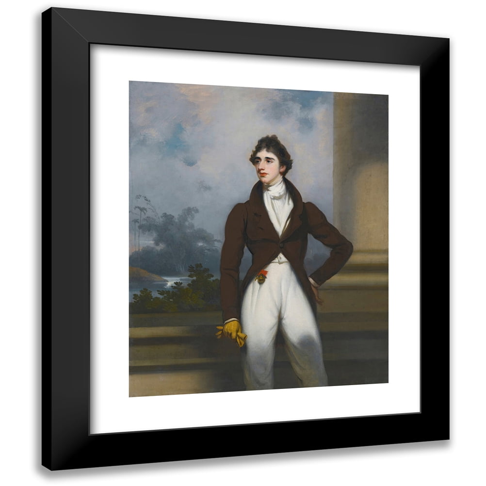 George Chinnery 15x18 Black Modern Framed Museum Art Print Titled - Portrait of Thomas Hooke ...