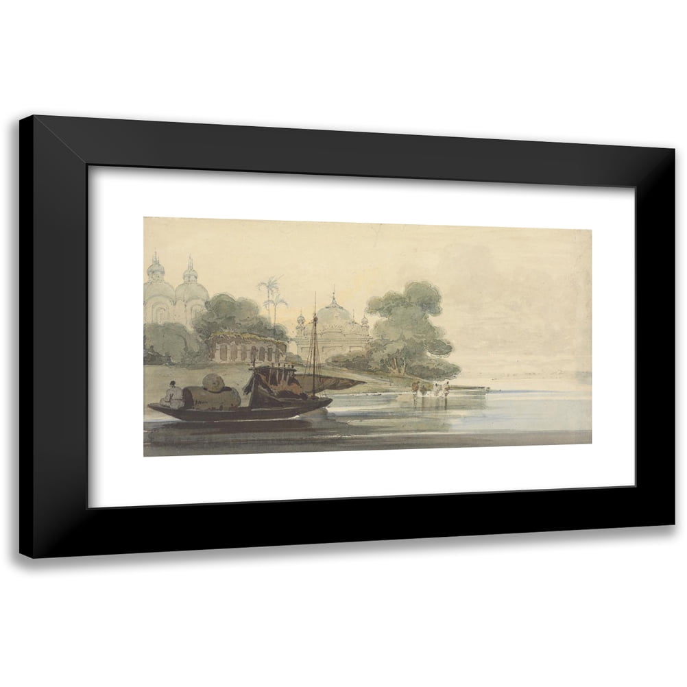 George Chinnery 18x11 Black Modern Framed Museum Art Print Titled - A ...