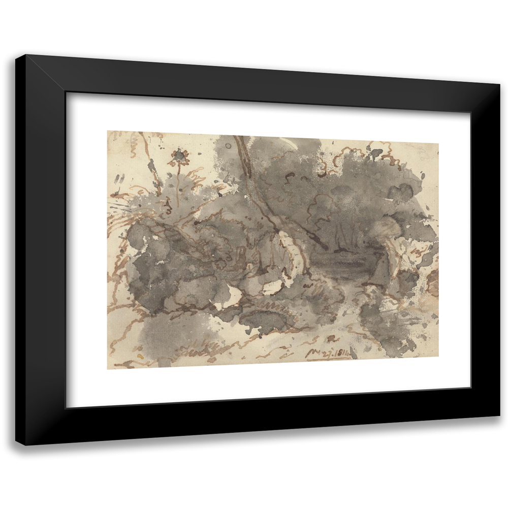 George Chinnery 24x18 Black Modern Framed Museum Art Print Titled ...