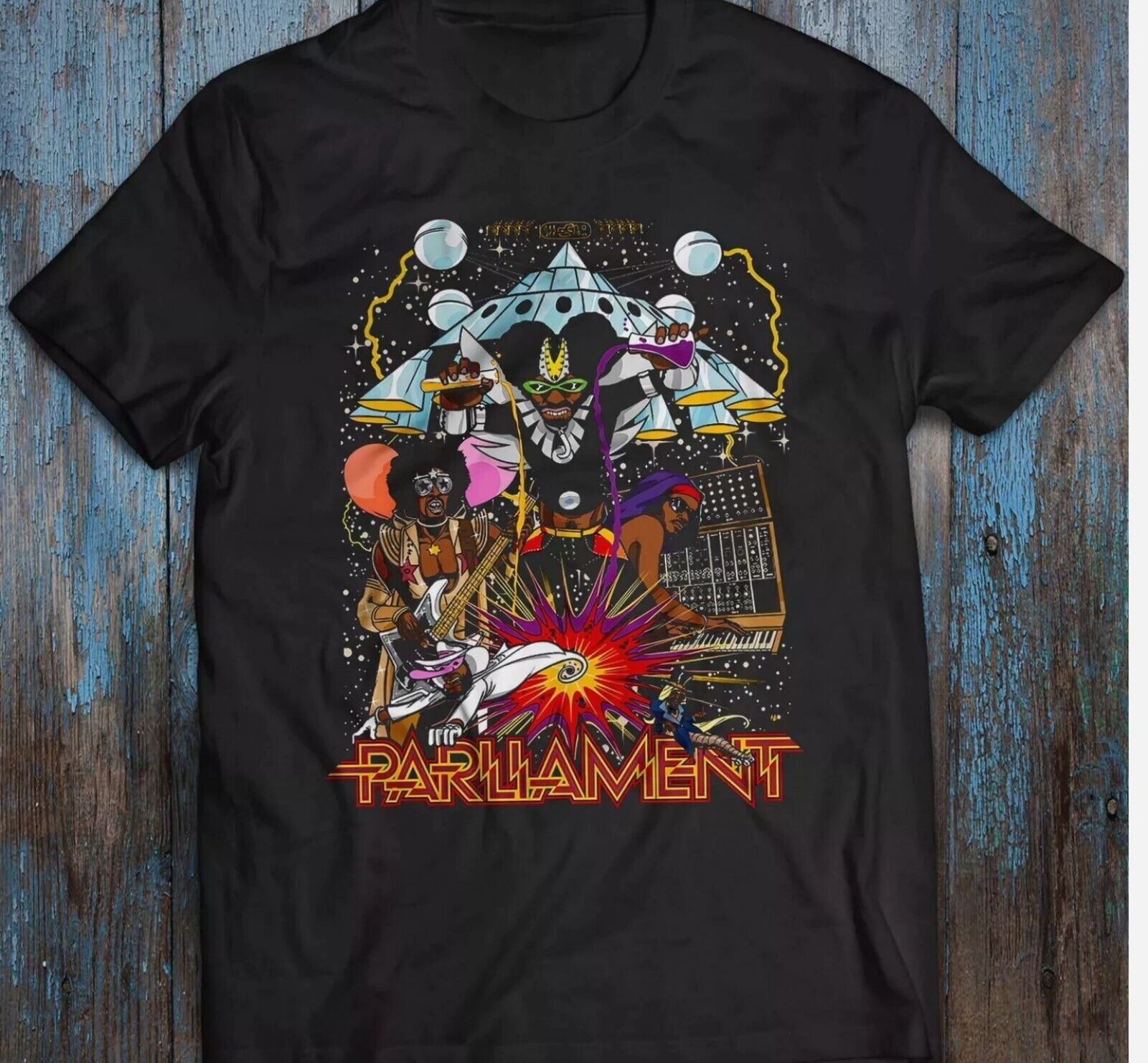 George Clinton Parliament Funkadelic P.Funk T-Shirt - Walmart.com