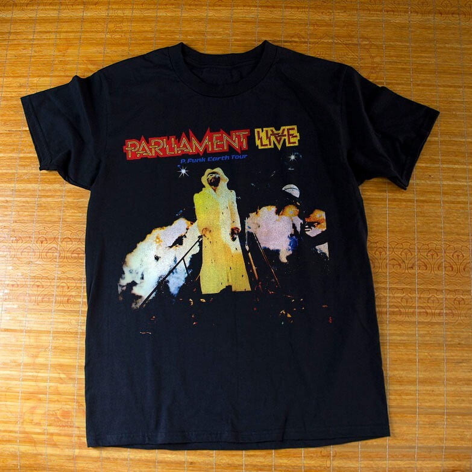 George Clinton Parliament Live P.Funk Earth Tour Unisex Black T-shirt ...