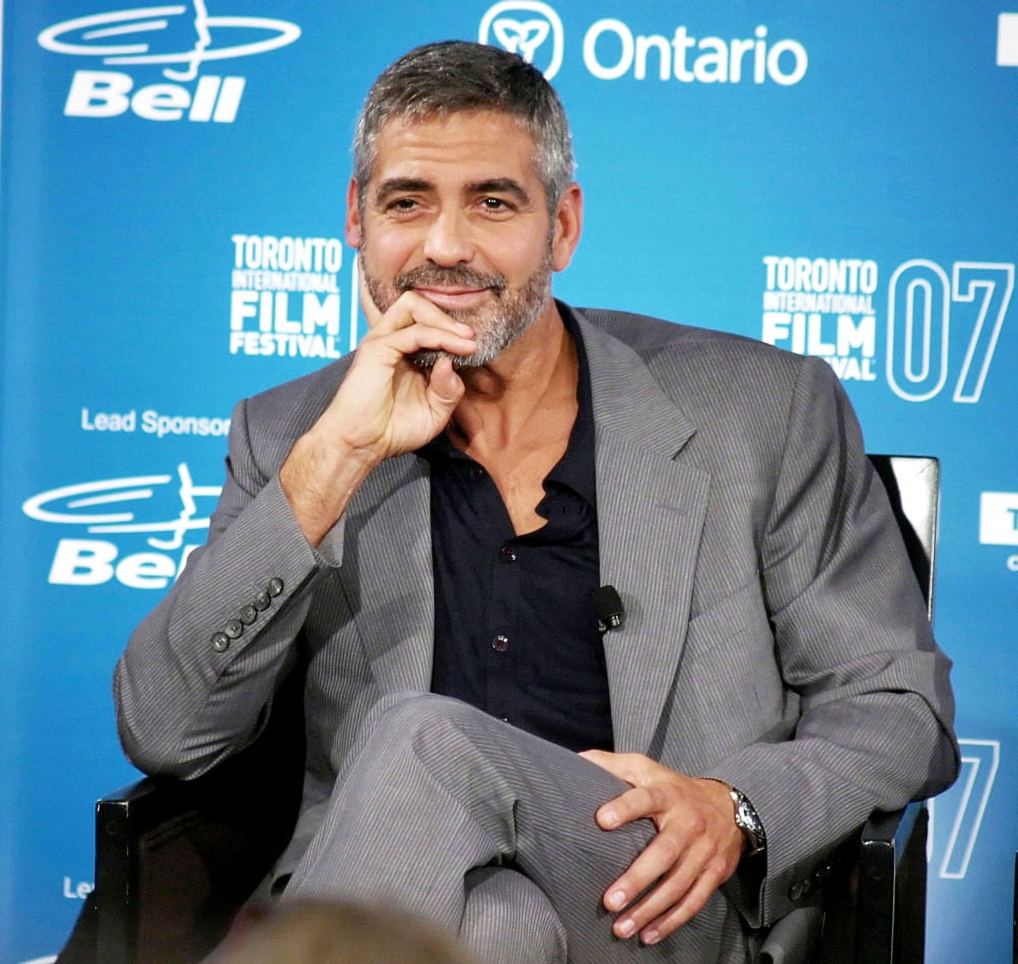 George Clooney At The Press Conference For Michael Clayton Press ...