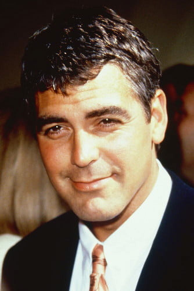 George Clooney Candid at Premiere in Suit 24x36 Poster - Walmart.com