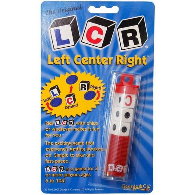 George & Company LCR Dice Game for Family, Easy-to-Learn, Fast-Paced ...