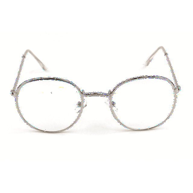 George Costanza Round Silver Frame Glasses - Walmart.com