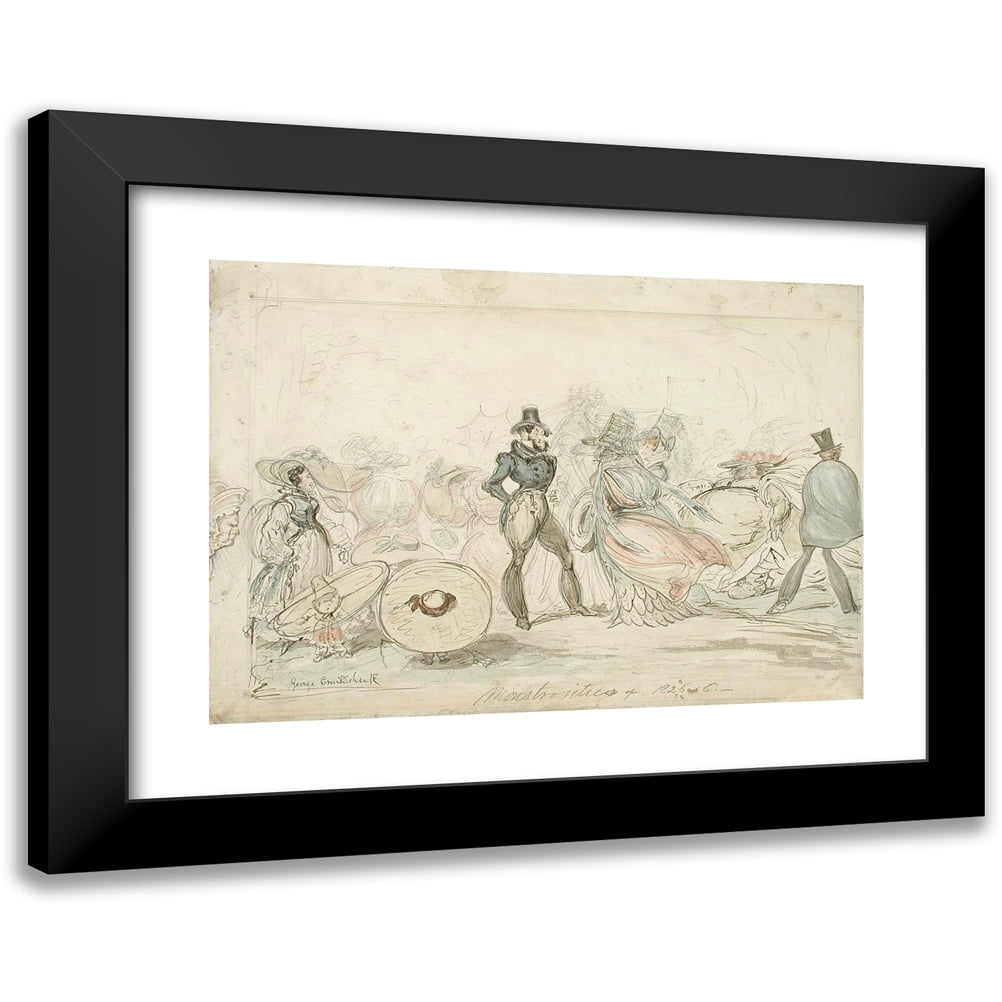 George Cruikshank 14x11 Black Modern Framed Museum Art Print Titled ...