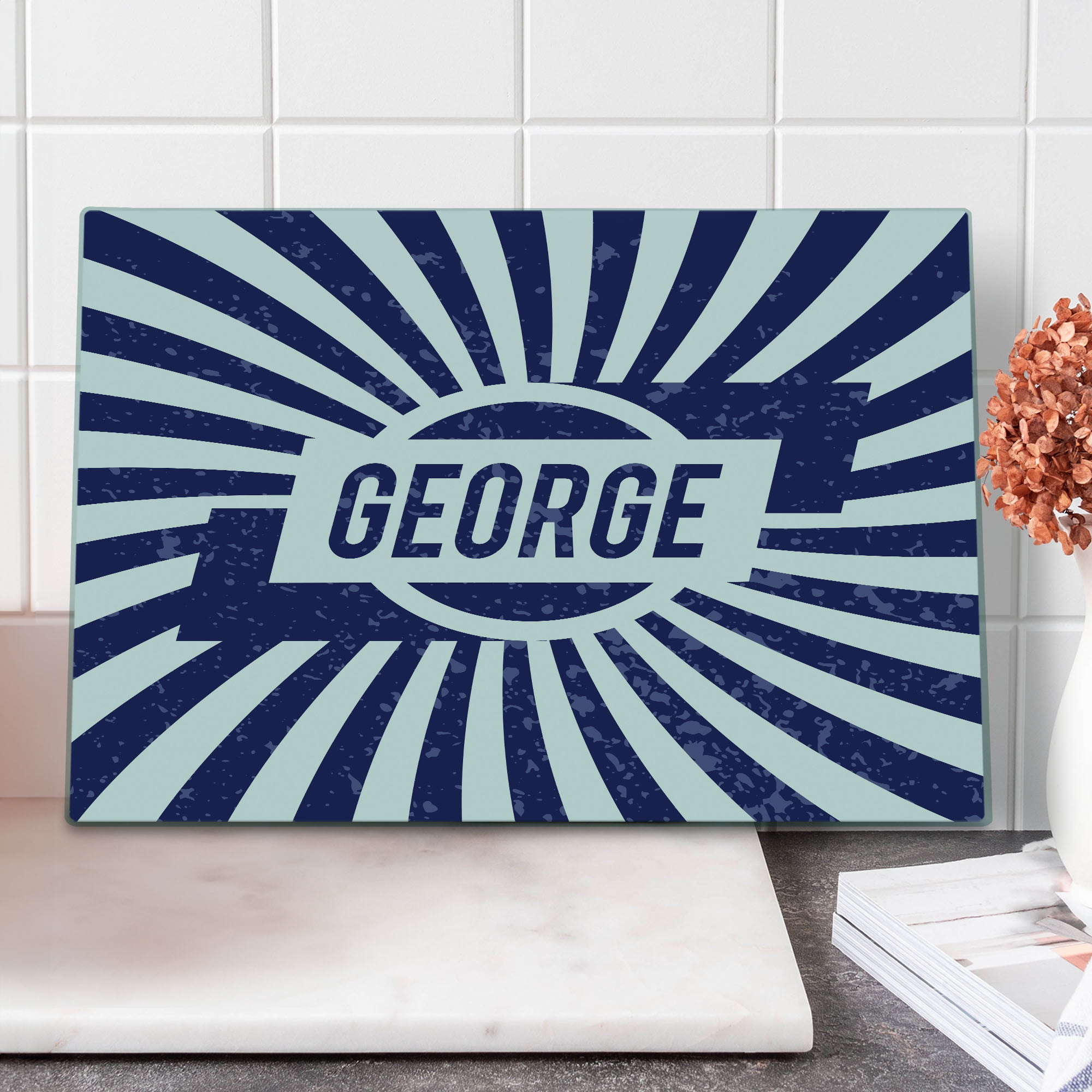 George Cutting Board, Widespread Old English Given Name on Radial ...