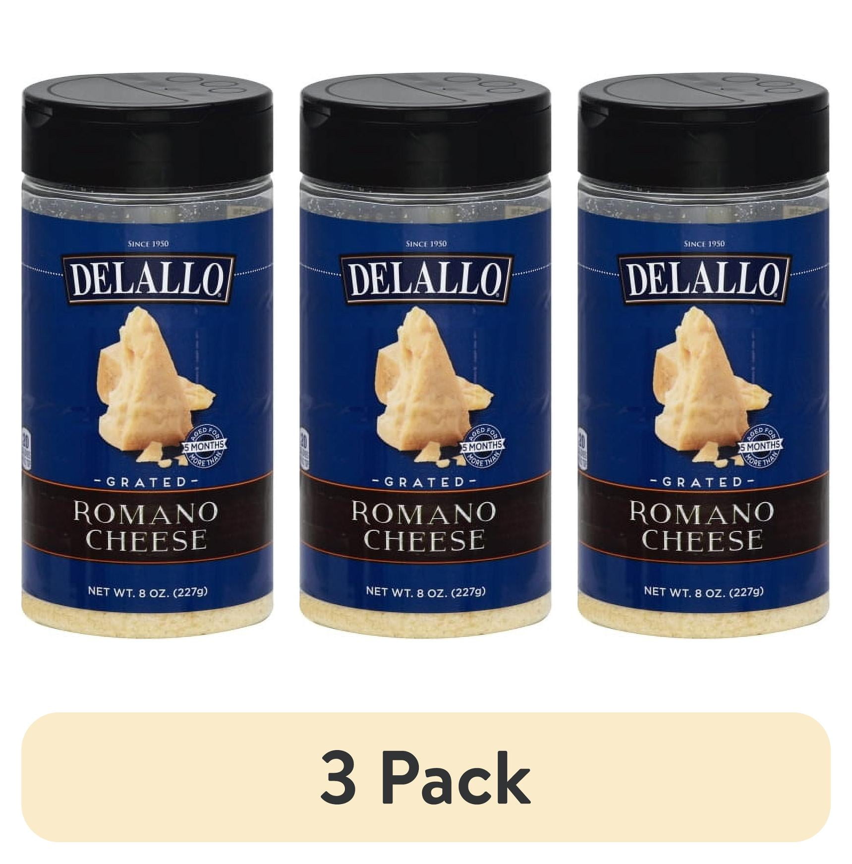 (3 pack) George DeLallo DeLallo Grated Cheese, 8 oz - Walmart.com