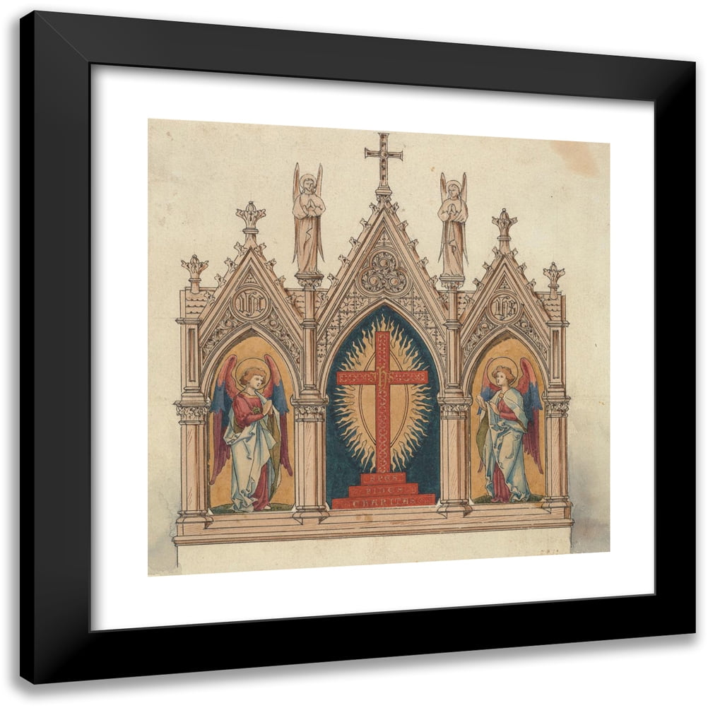 George Edmund Street 15x15 Black Modern Framed Museum Art Print Titled ...