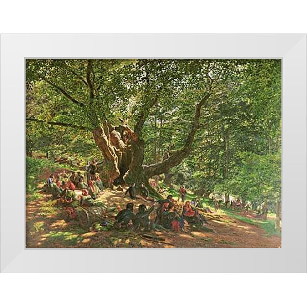 George, Edmund Warren 14x11 White Modern Wood Framed Museum Art Print ...