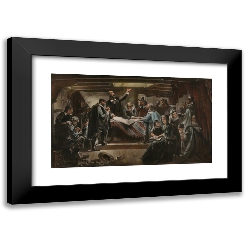 George Edward Perine 24x16 Black Modern Framed Museum Art Print Titled ...