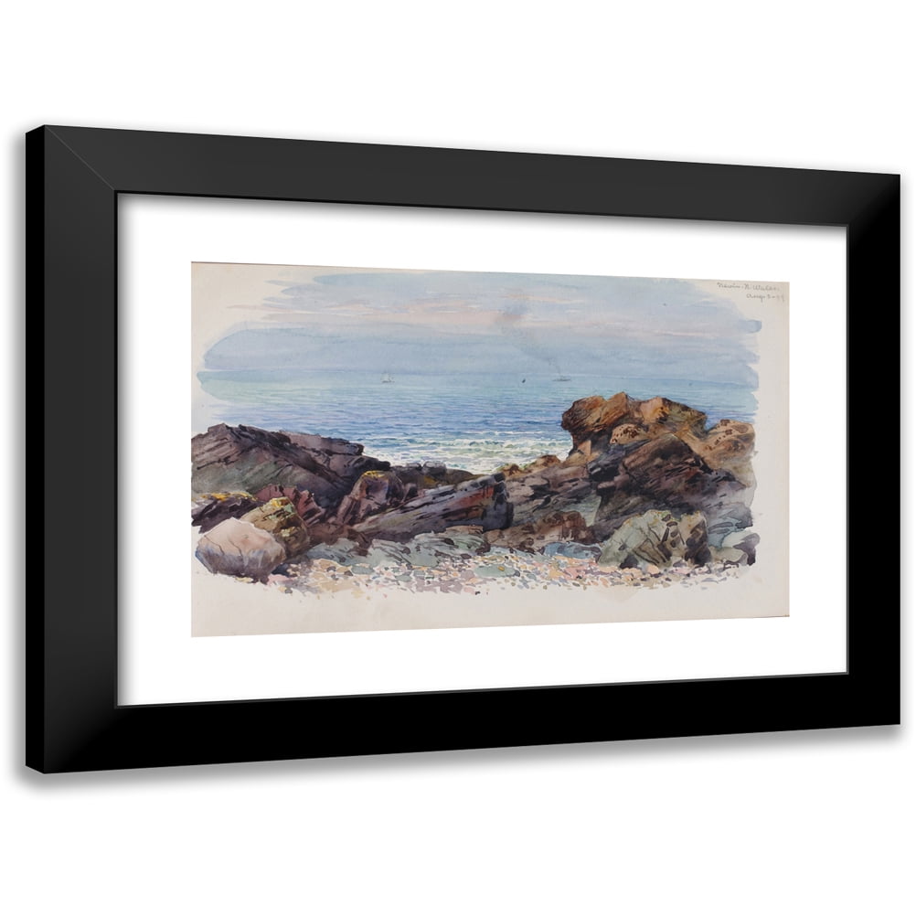 George Elbert Burr 18x13 Black Modern Framed Museum Art Print Titled - Nevin, North Wales (1899 ...