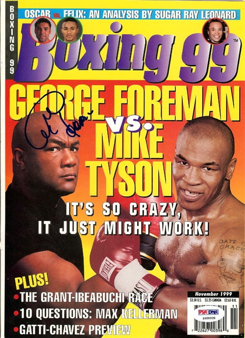 George Foreman Autographed Boxing '99 Magazine Cover PSA/DNA #S48608 ...