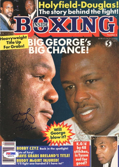 George Foreman & James "Buster" Douglas Autographed Inside Boxing ...