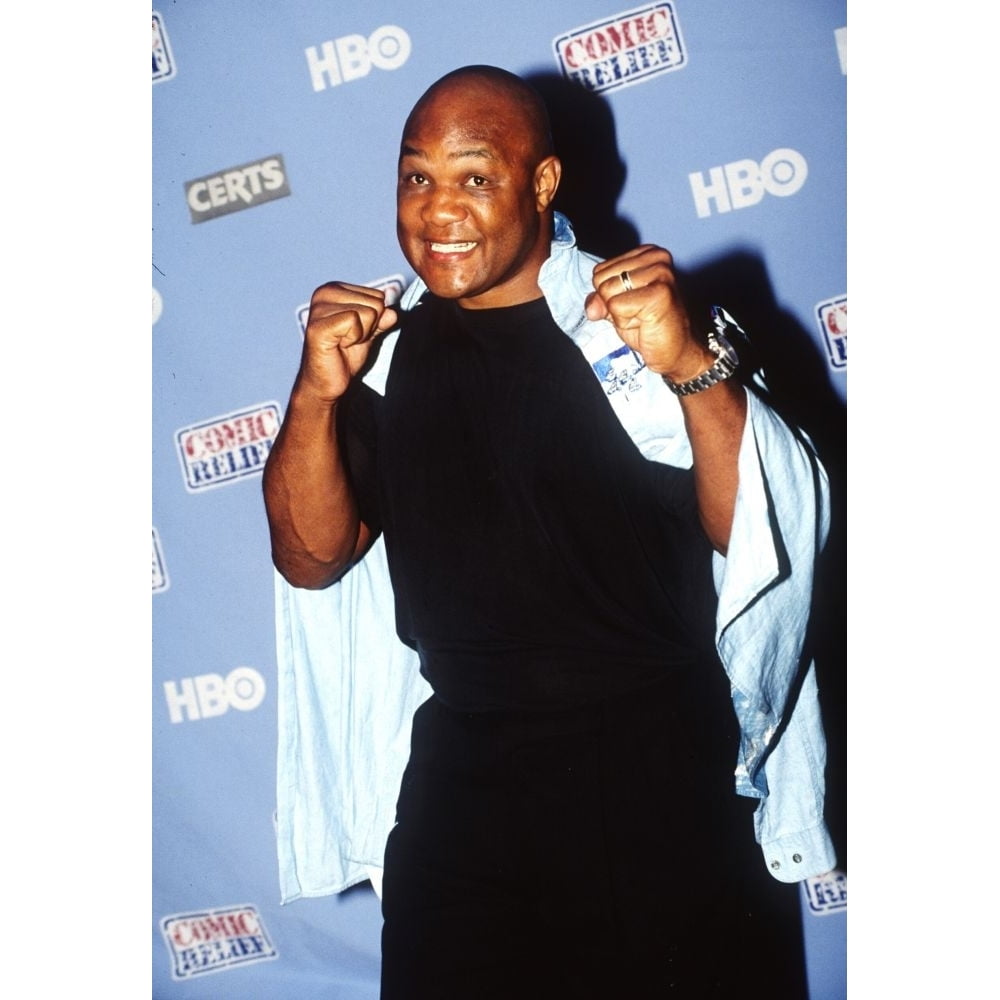 George Foreman in the Press Room at Fifth Annual Comic Relief Los ...