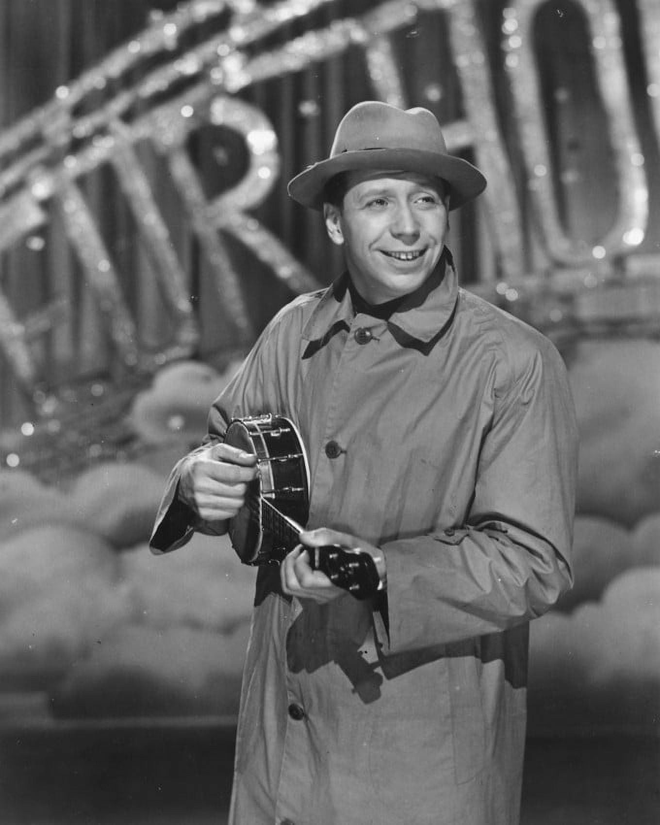George Formby 24X36 Classic Hollywood Poster In Raincoat Playing ...
