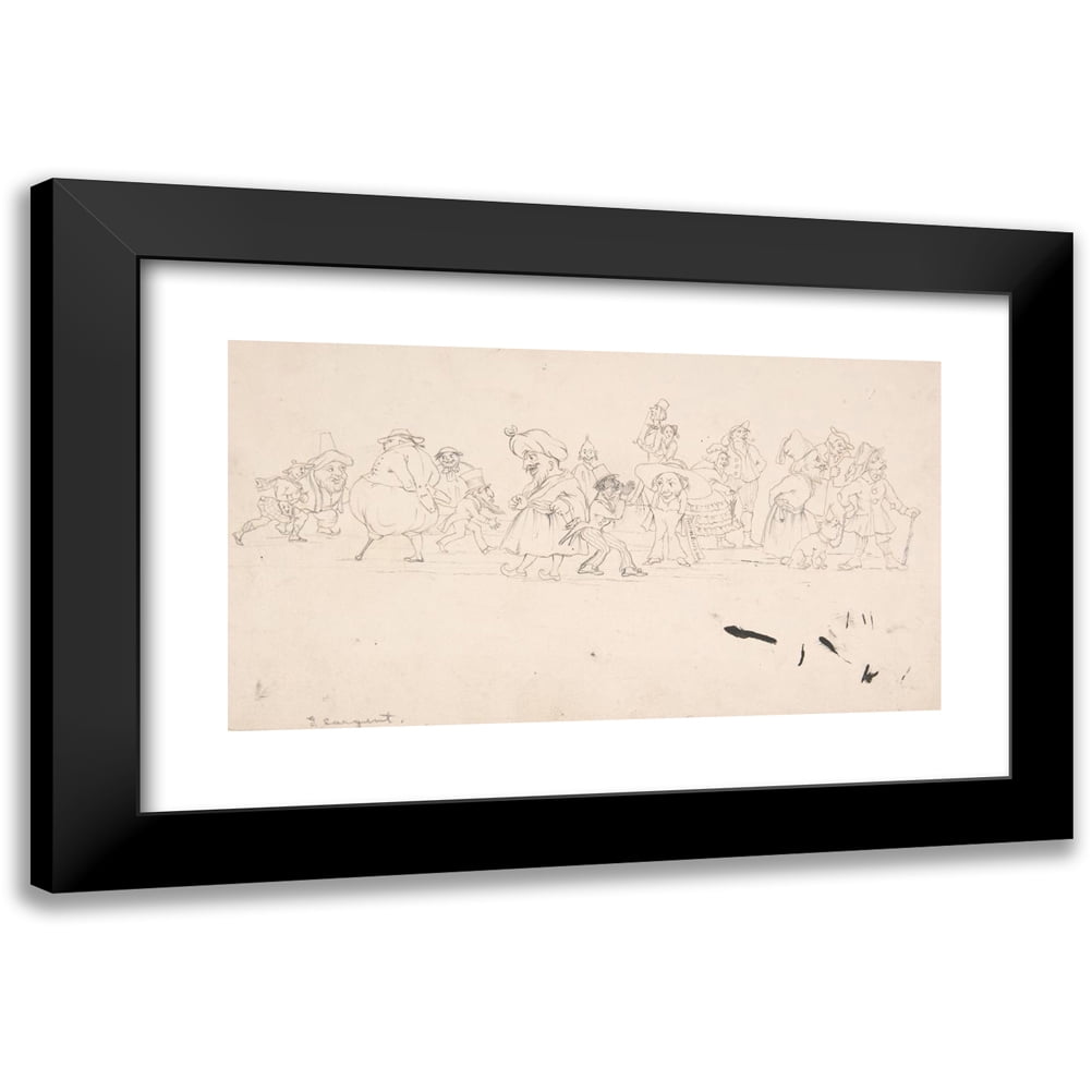 George Frederick Sargent 14x10 Black Modern Framed Museum Art Print ...