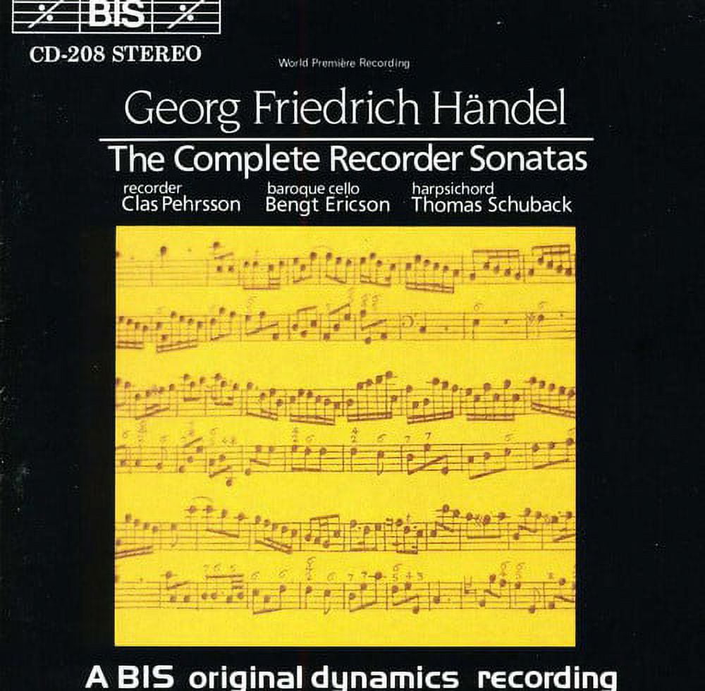 George Frideric Handel - Complete Recorder - Music & Performance - CD ...