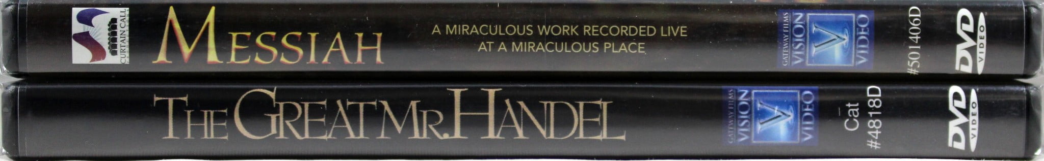 George Frideric Handel Messiah AND The Great Mr. Handel 2 NEW DVDs ...