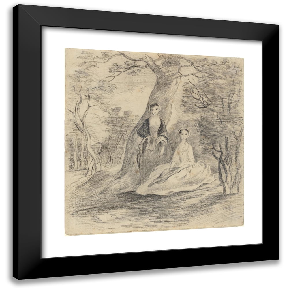 George Frost 12x13 Black Modern Framed Museum Art Print Titled - Two ...