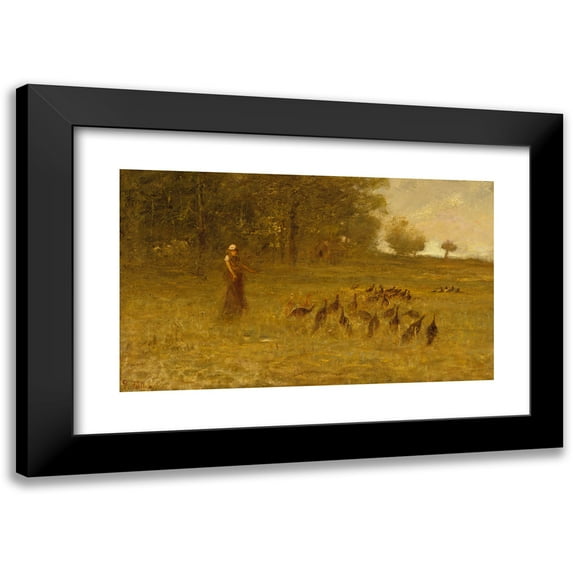 George Fuller 18x12 Black Modern Framed Museum Art Print Titled - Girl ...