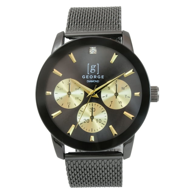 George Genuine Diamond Mesh Watch - Walmart.com