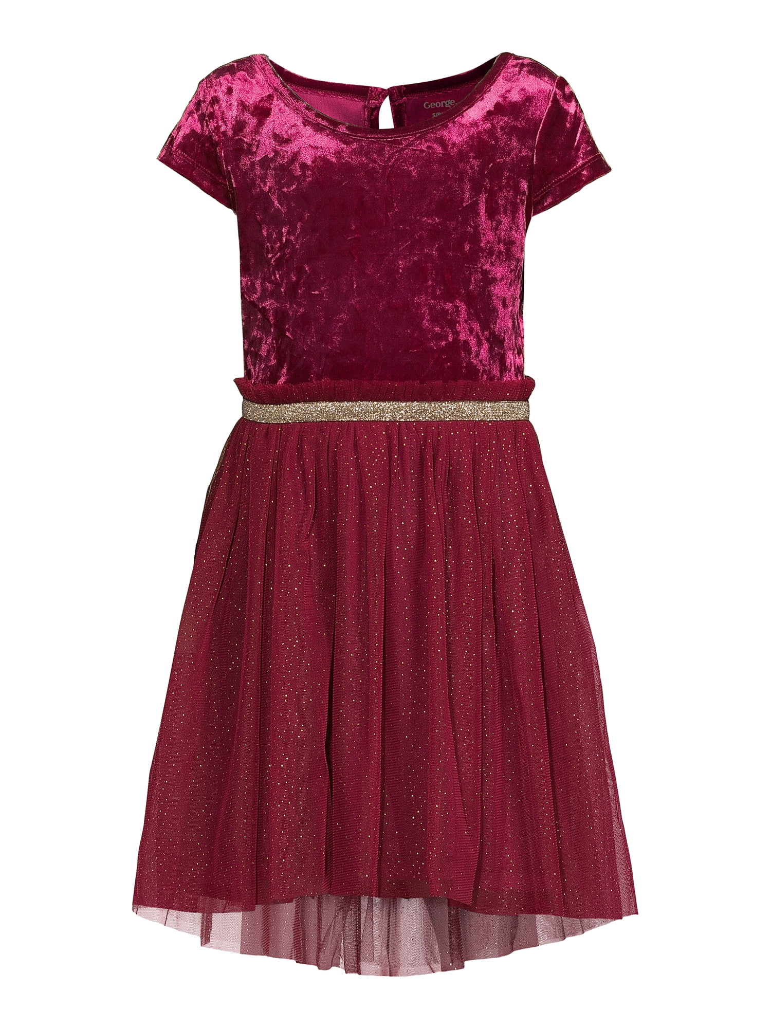 George Girls Velour Tutu Dress, Sizes 4-16 - Walmart.com