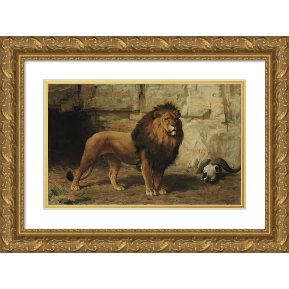 George Goodwin Kilburne, Jr. 14x11 Gold Ornate Wood Frame and Double ...