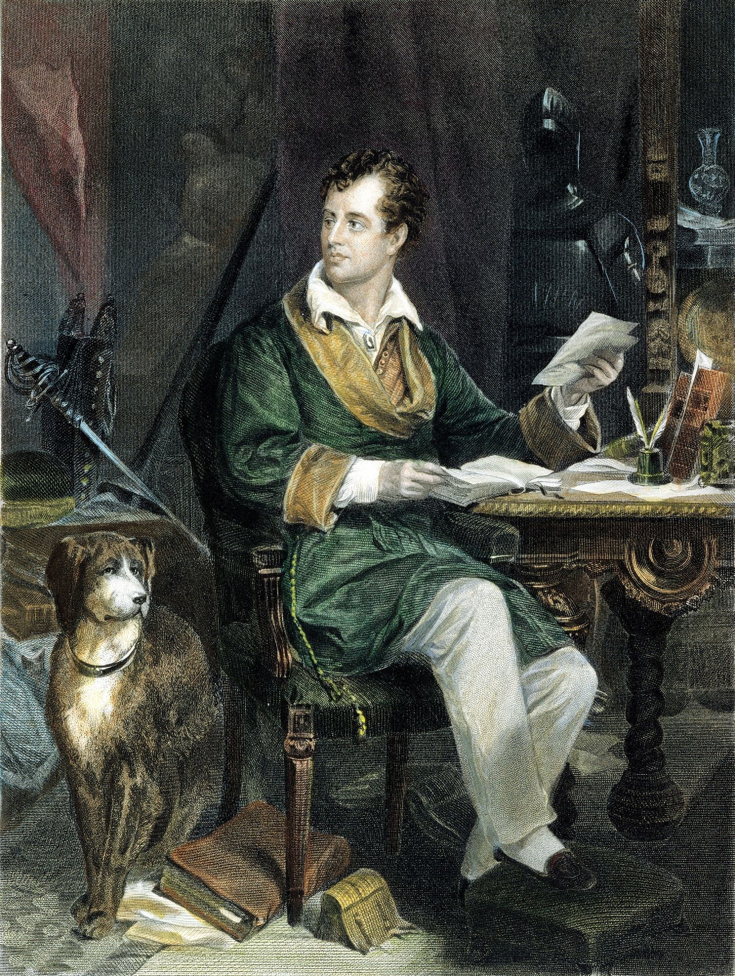 George Gordon Byron /N(1788-1824). Sixth Baron Byron. English Poet ...