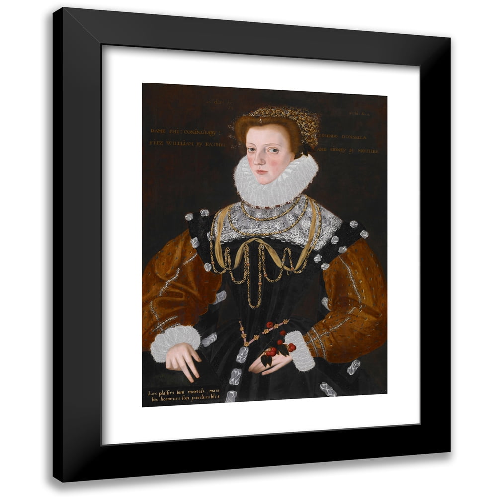George Gower 14x18 Black Modern Framed Museum Art Print Titled - Lady ...