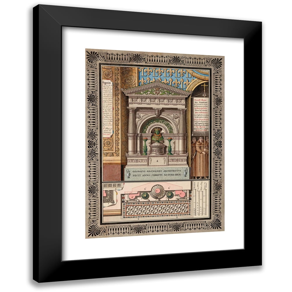 George Grongnet De Vassé 11x14 Black Modern Framed Museum Art Print ...