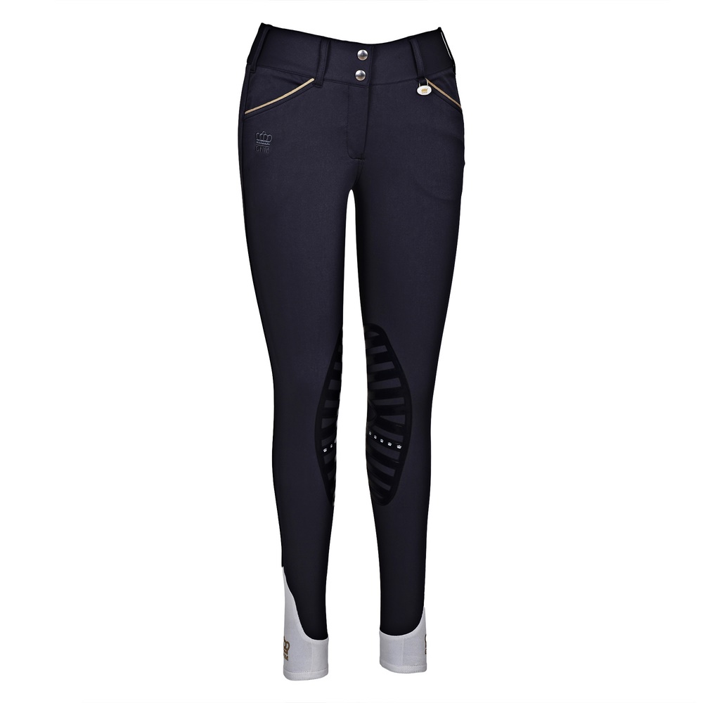 George H Morris Ladies Add Back Silicone Knee Patch Breeches - Walmart.com