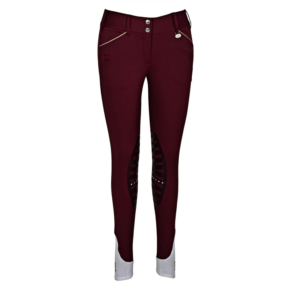 George H Morris Ladies Add Back Silicone Knee Patch Breeches - Walmart.com