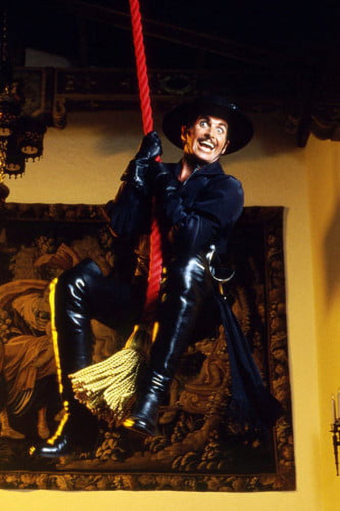 George Hamilton in Zorro: The Gay Blade swinging on rope 24x36 Poster ...
