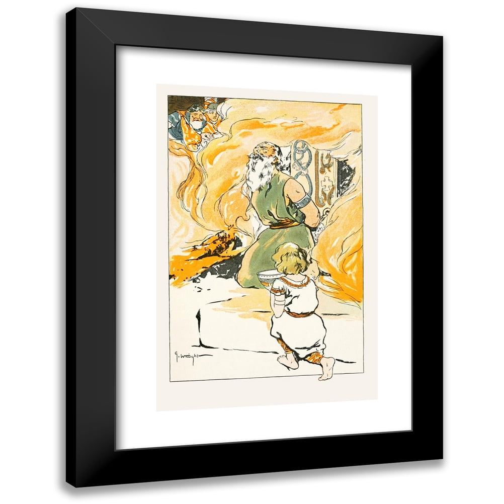 George Hand Wright 11x14 Black Modern Framed Museum Art Print Titled - No One Gave Him a Thought ...