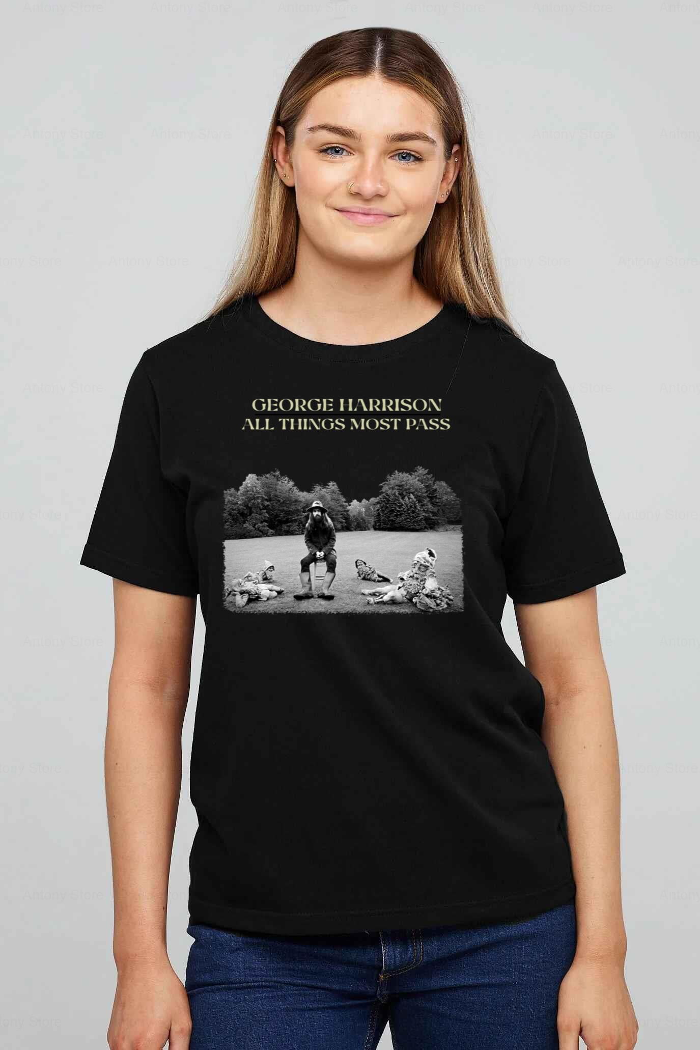 George Harrison All Things Must Pass Album Beatles T-shirt up to size 5XL. - Walmart.com