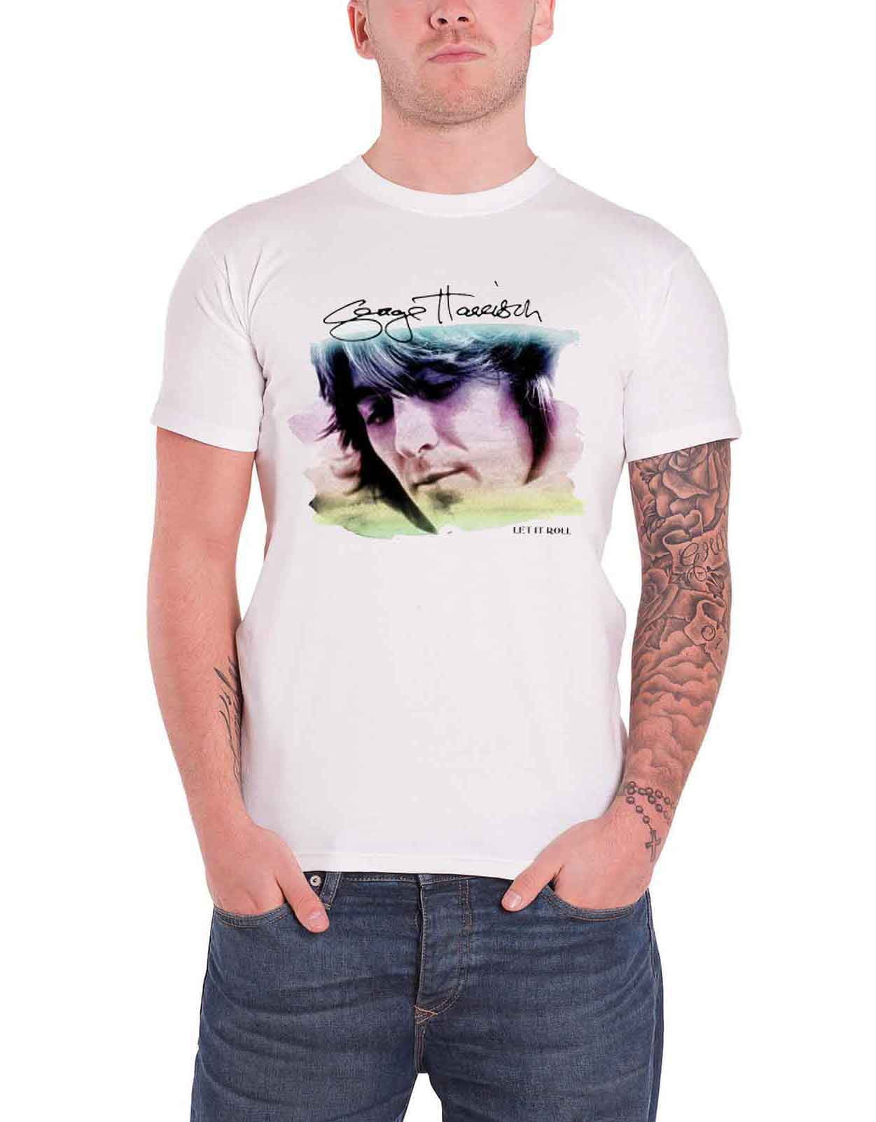 George Harrison Water Color Portrait T Shirt - Walmart.com