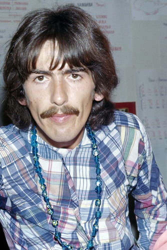 George Harrison in colorful clothes and necklace 24x36 Poster - Walmart.com