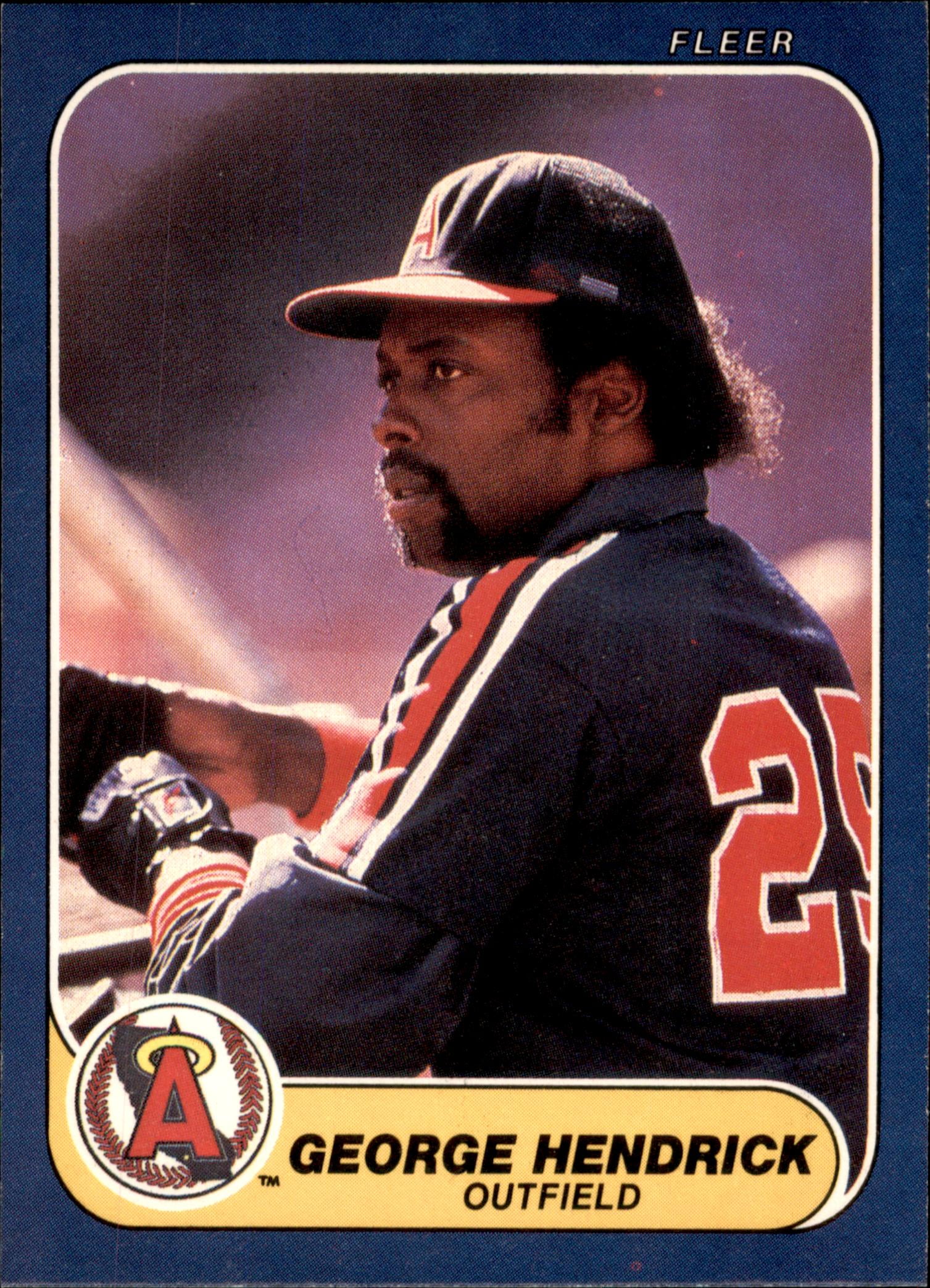 George Hendrick #158 1986 Fleer - Walmart.com