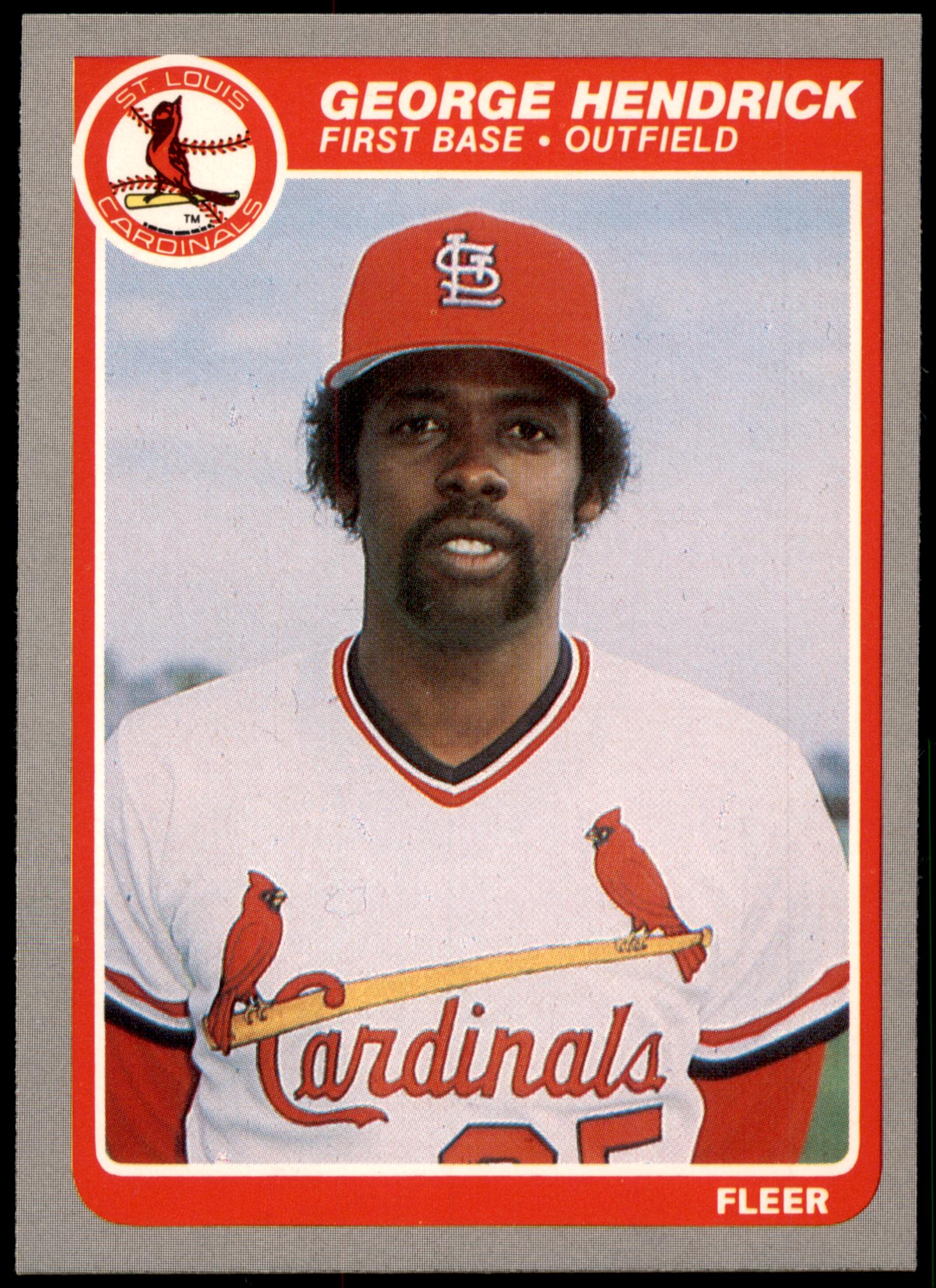 George Hendrick #225 1985 Fleer - Walmart.com