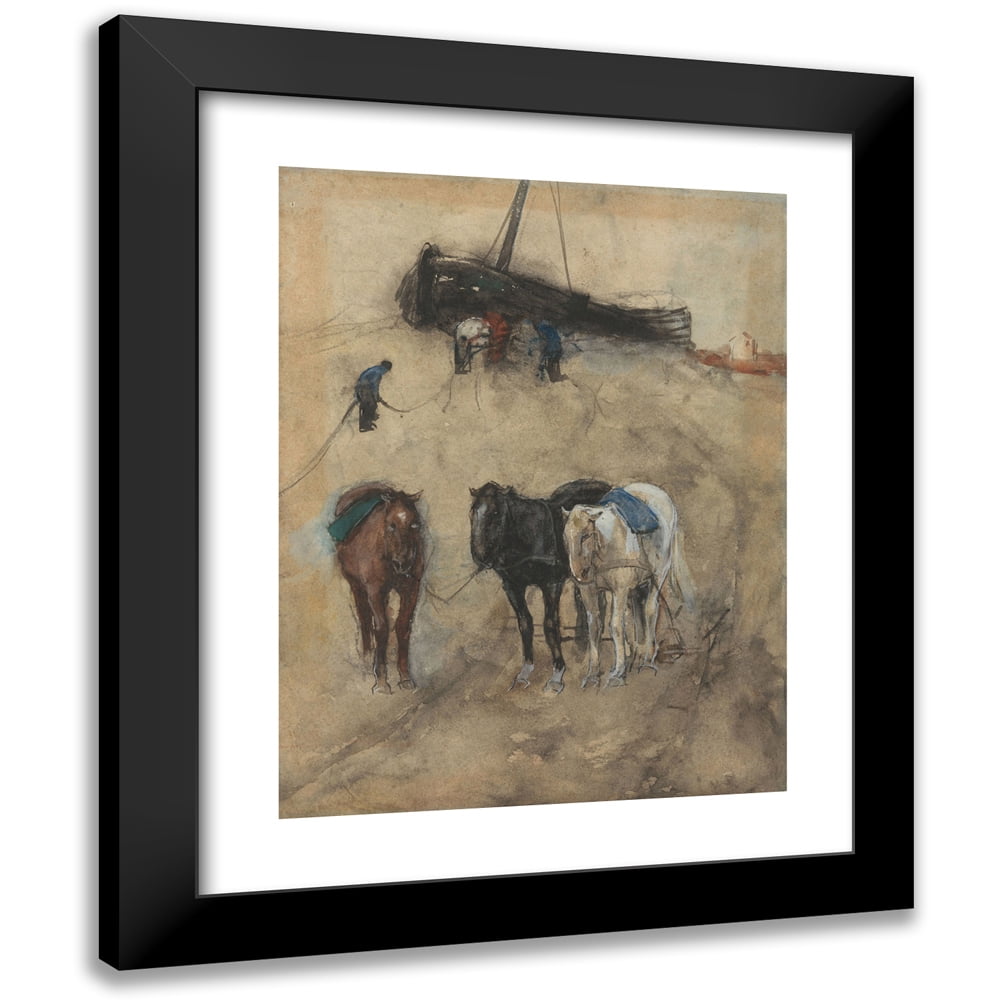 George Hendrik Breitner 15x18 Black Modern Framed Museum Art Print ...