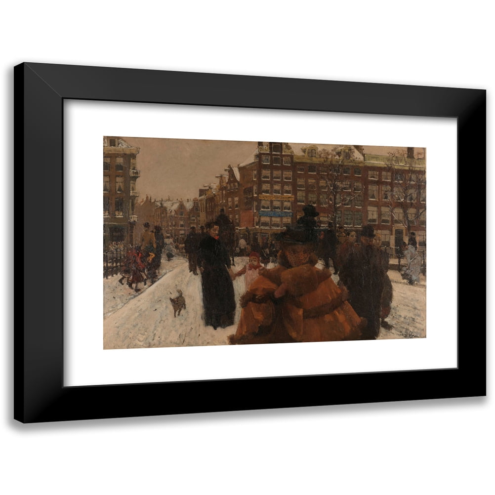 George Hendrik Breitner 24x17 Black Modern Framed Museum Art Print ...