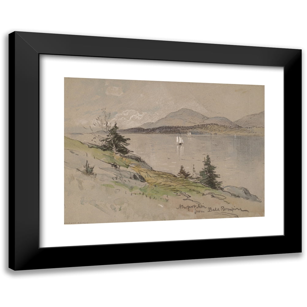 George Henry Smillie 14x11 Black Modern Framed Museum Art Print Titled ...