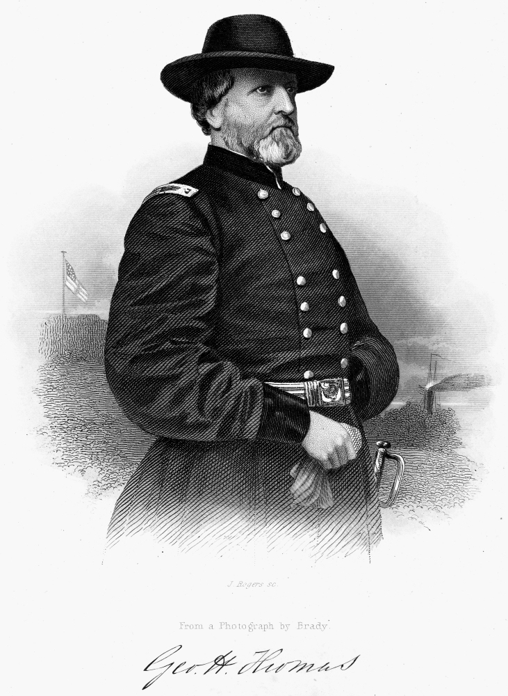 George Henry Thomas N(1816-1870). American Army Officer And Commander. Steel Engraving C1866 ...