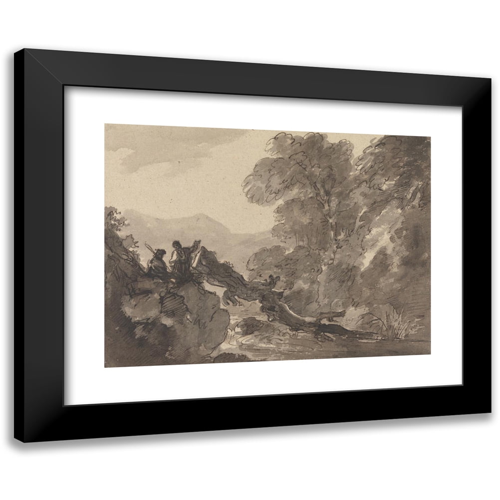 George Howland Beaumont 24x19 Black Modern Framed Museum Art Print ...